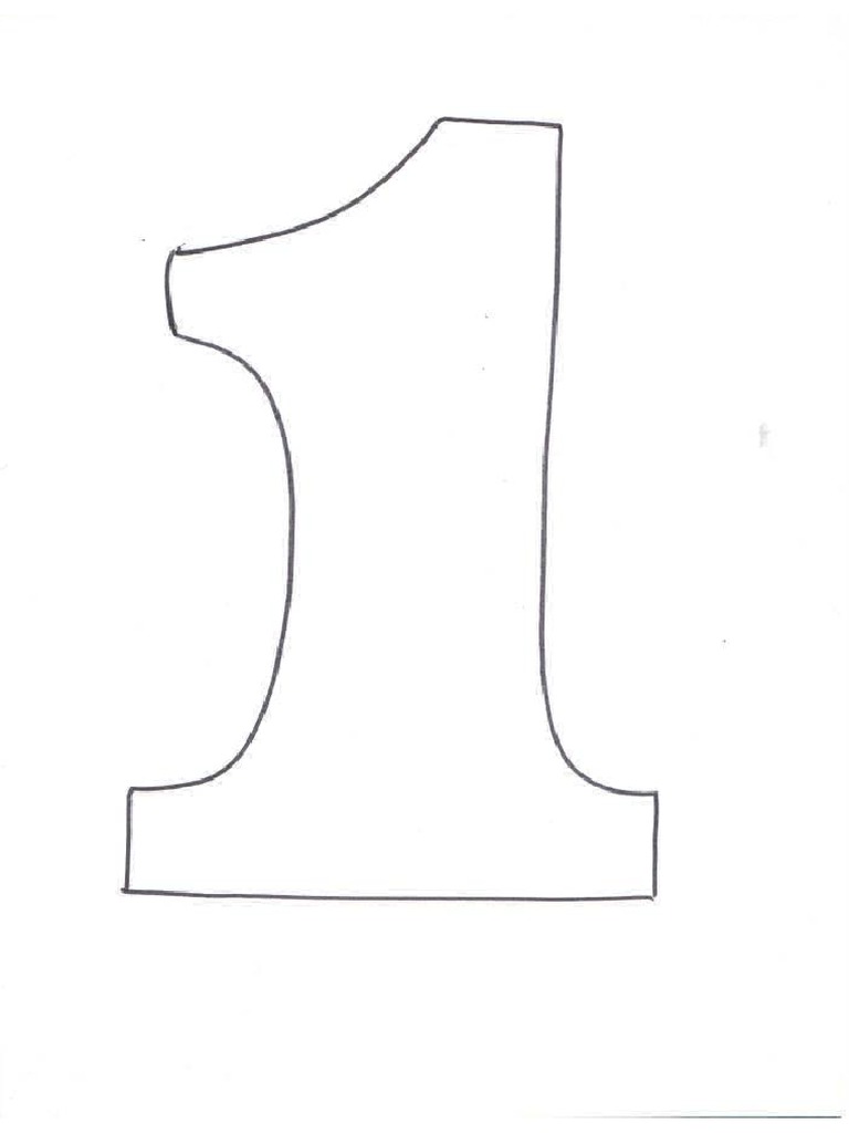 Moldes De Numeros Moldes De Números Para Imprimir I Material