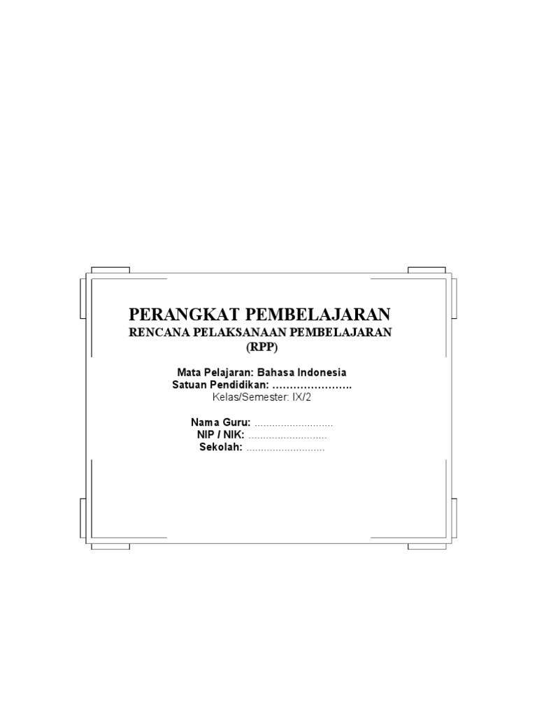RPP SMP Kelas 3 Bahasa Indonesia Semester 2 | PDF | Seni & Disiplin Bahasa | Kajian Bahasa Asing