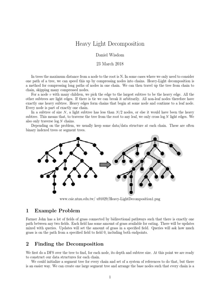 2018-03-23 Heavy Light Decomposition | PDF | Computer Programming ...