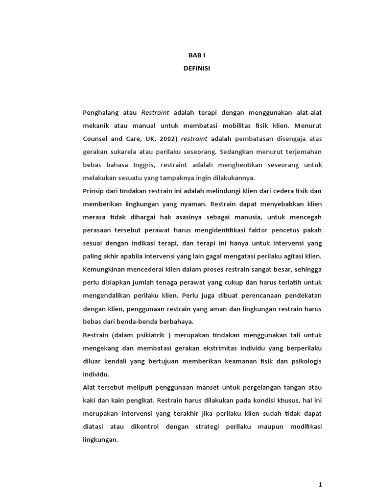 Panduan Penggunaan Restrain | PDF | Sains & Matematika