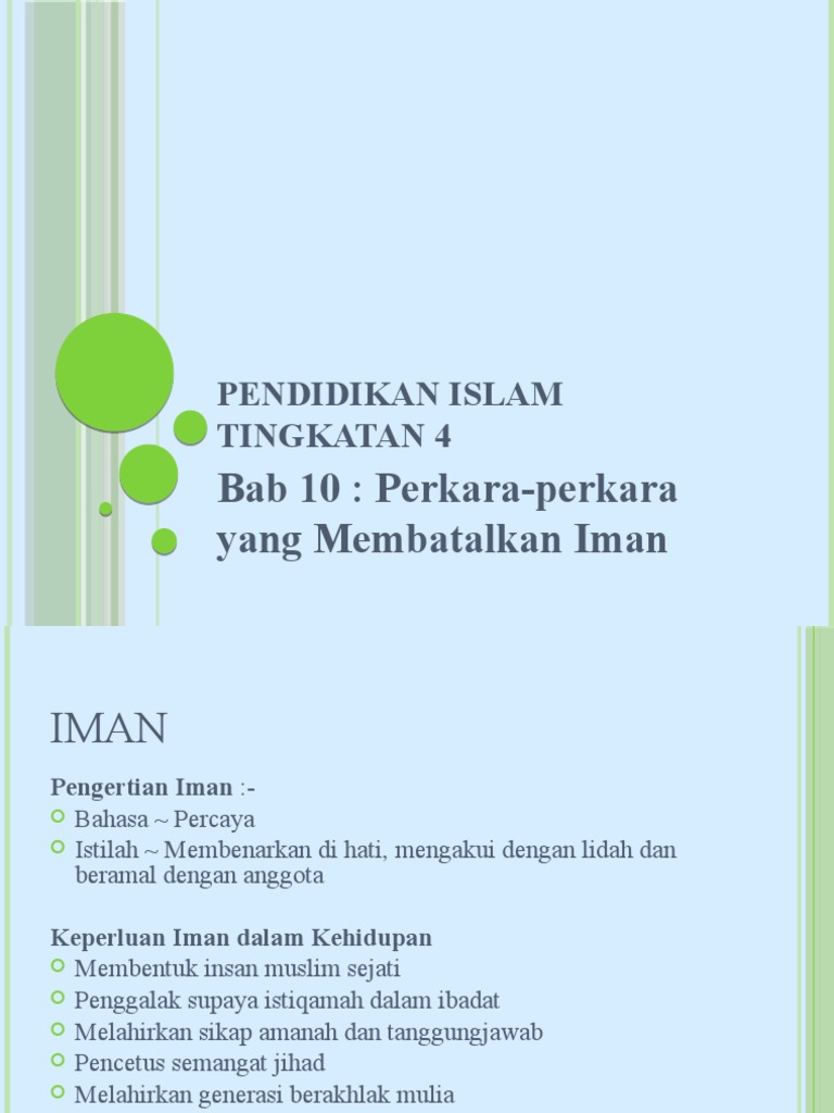 Pendidikan Islam Tingkatan 4 | PDF | Agama & Spiritualitas