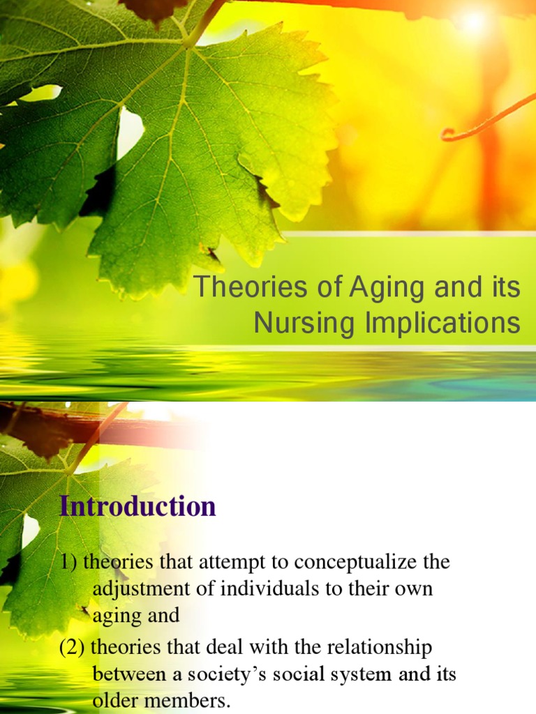 Geria 2 Theories | PDF | Ageing | Senescence