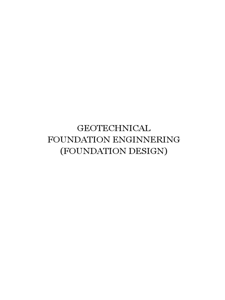 Analysis of Foundation Design Parameters and Footing Types for ...