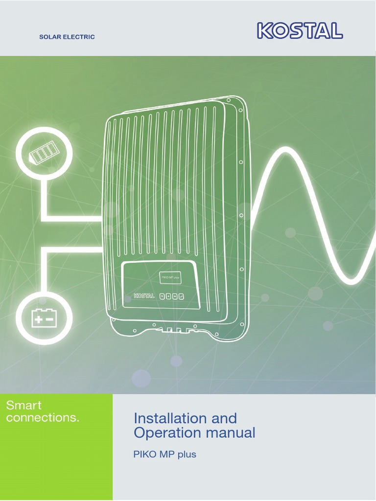 Installation and Operation Manual: PIKO MP Plus | PDF | Electrical ...