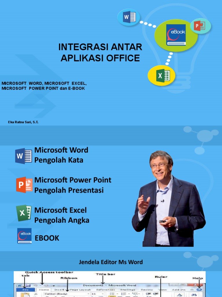 Materi 1 Pengenalan Aplikasi Pengolah Kata, Pengolah Angka, Dan Presentasi | PDF | Komputer