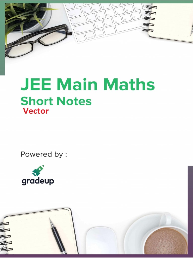 Vector Notes For IIT JEE - pdf-62 | PDF | Vector Space | Euclidean Vector