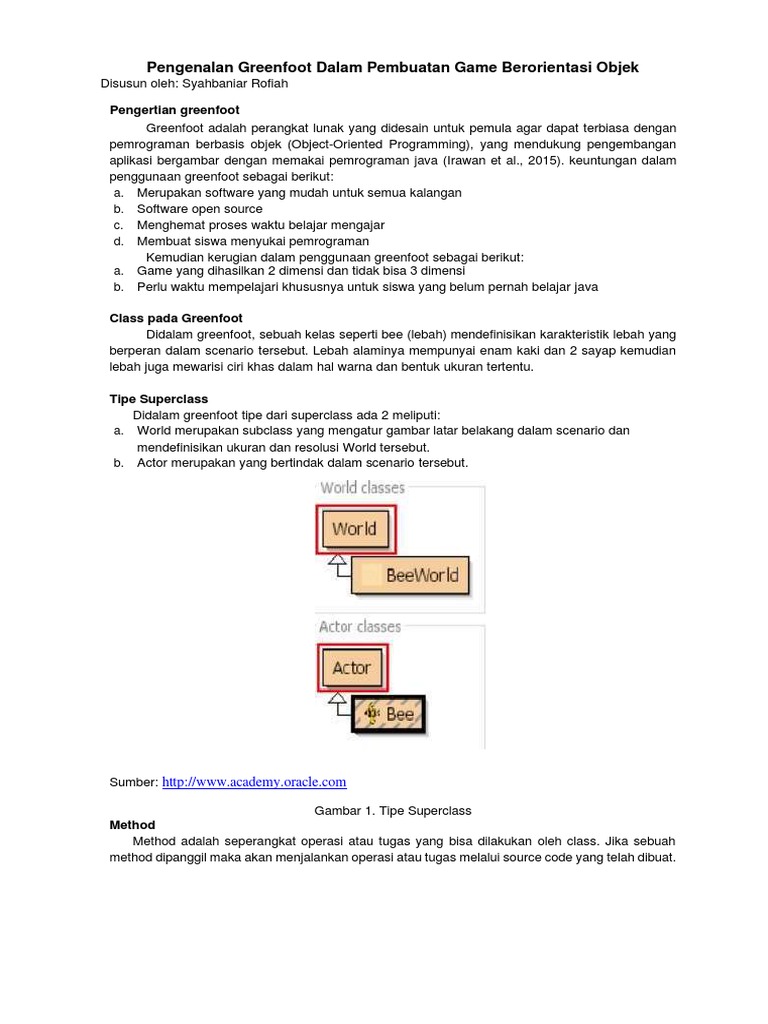 Pengenalan Greenfoot untuk Pemula | PDF