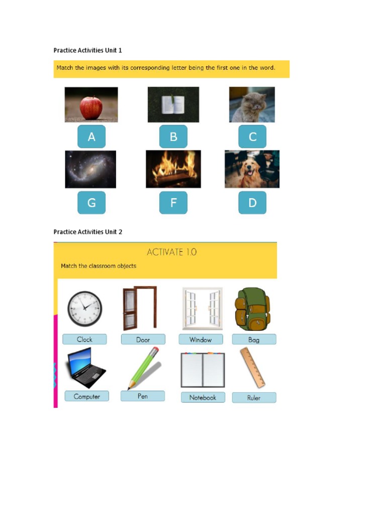 BEGINNER 1 Practice Activities | PDF