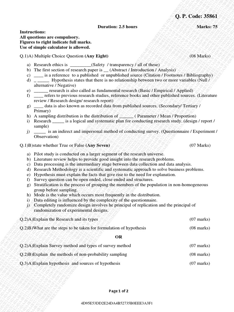 SYBAF Research Methodology in Accounting and Fianance | PDF