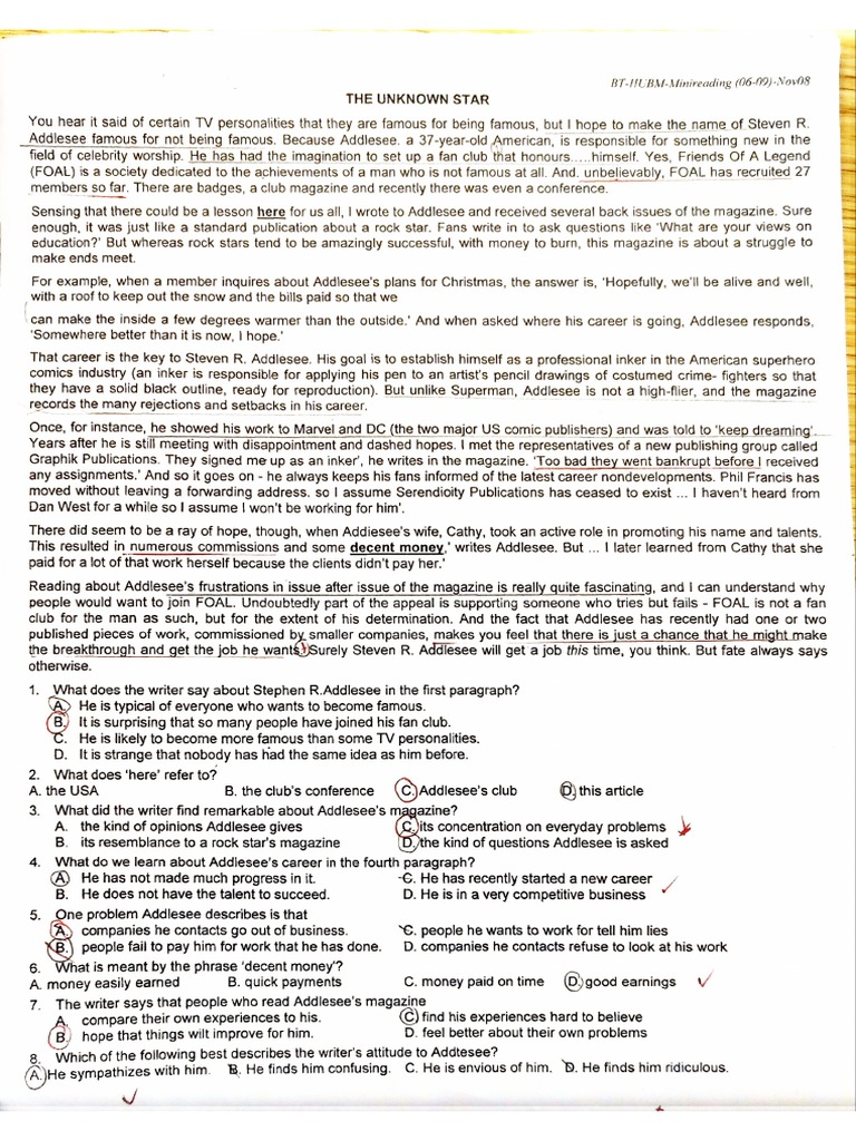 Mini Reading Pdf