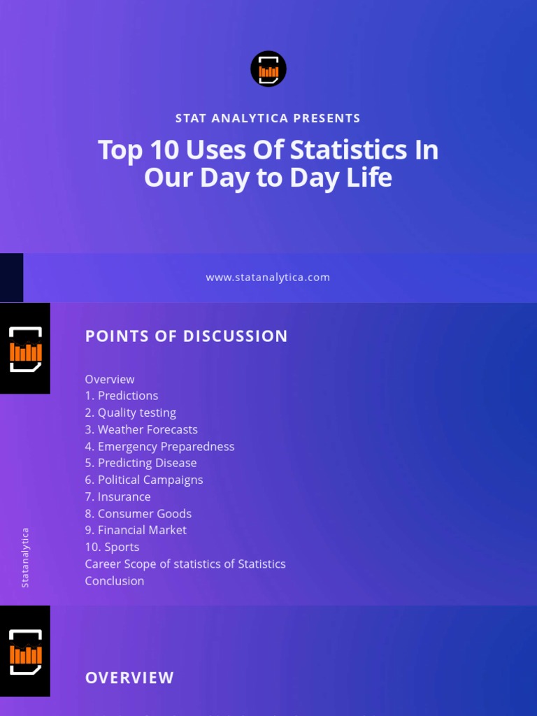 Top 10 Uses Of Statistics In Our Daily Lives | PDF | Statistics ...