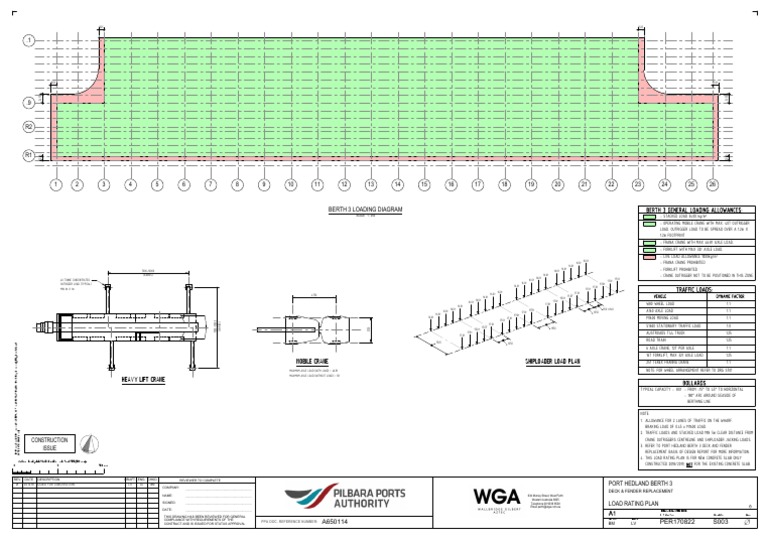 Berth 3 Loading Diagram and General Loading Allowances | PDF | Crane ...