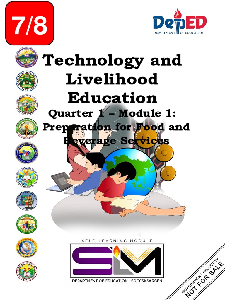 Technology and Livelihood Education: Quarter 1 - Module 1: Preparation For Food and Beverage ...
