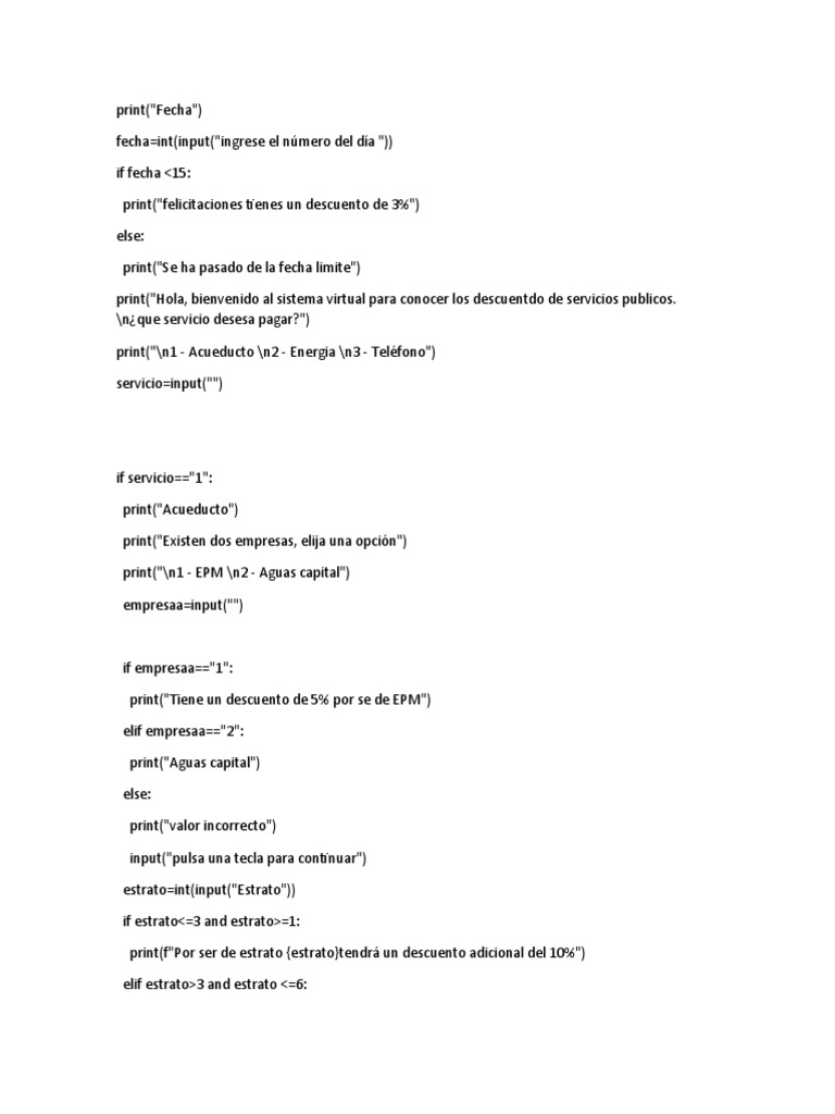 Programa De Python 3 Pdf Python Lenguaje De Programación Informática