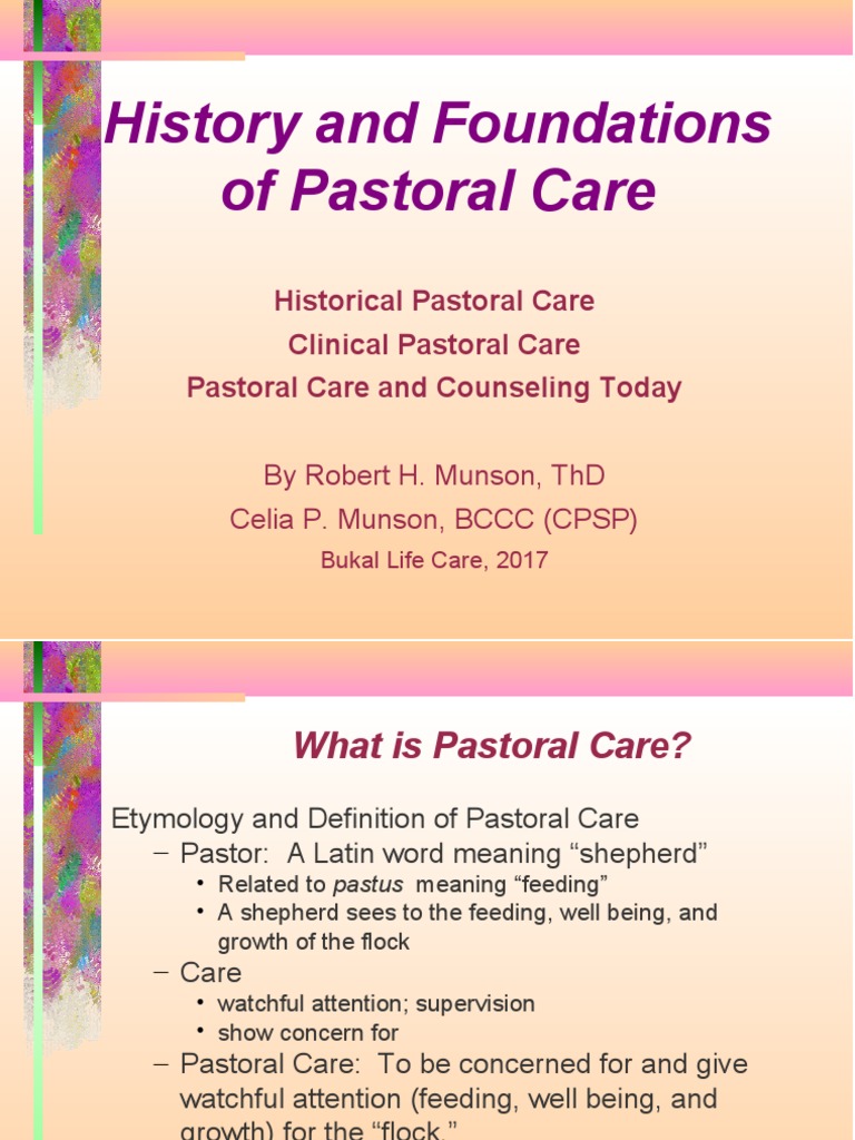 History and Foundations of Pastoral Care | PDF | Psychology | Psychotherapy