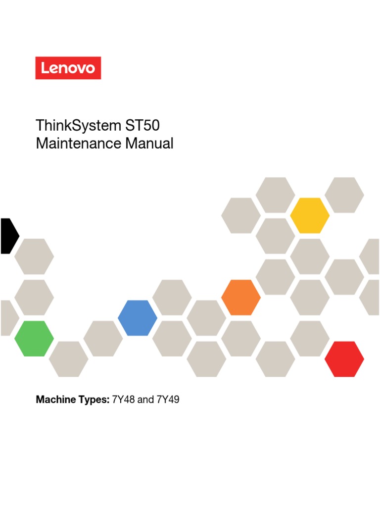Thinksystem St50 Maintenance Manual: Machine Types: 7Y48 and 7Y49 | PDF ...