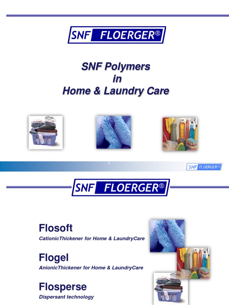 SNF Polymers for Home Care Solutions | PDF | Surfactant | Soft Matter