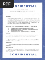 Secret Document Cover Sheet Guidelines | PDF