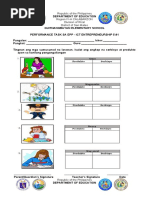 2nd Performance Task in EPP 4 Q1 | PDF