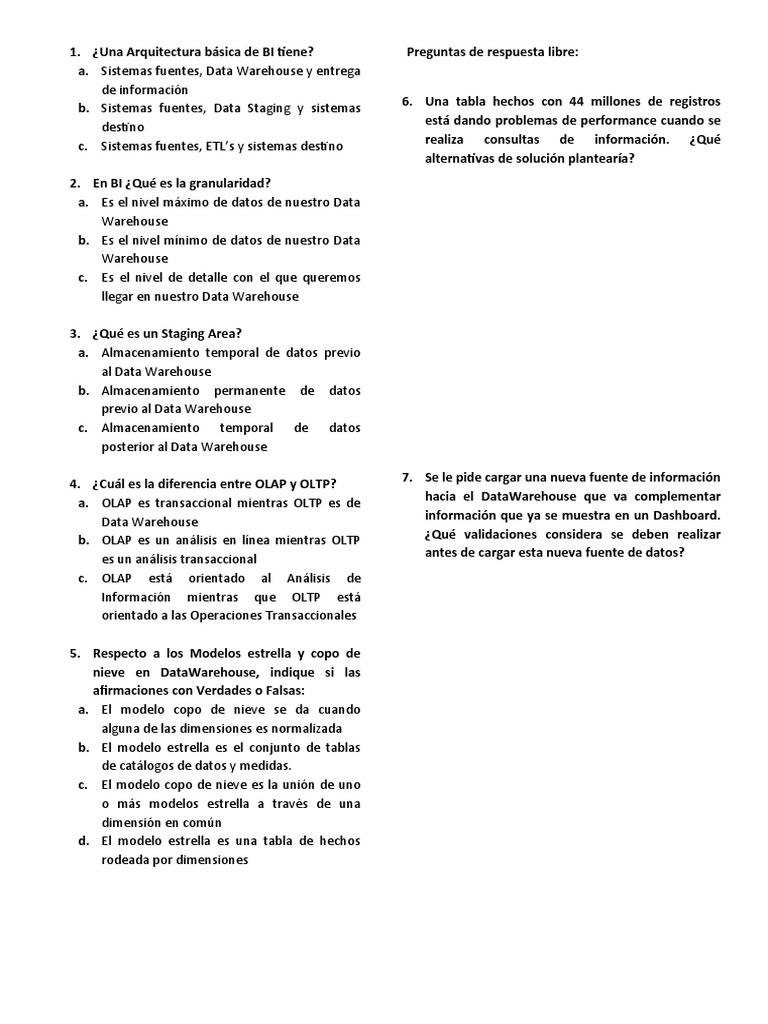 Prueba Técnica - Ing. de Data | PDF | Almacén de datos | Ciencias de la Información
