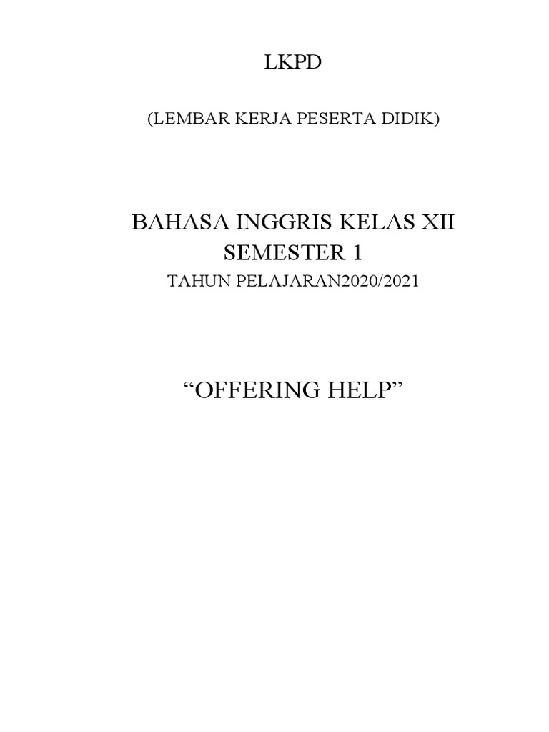 LKPD B.ing | PDF