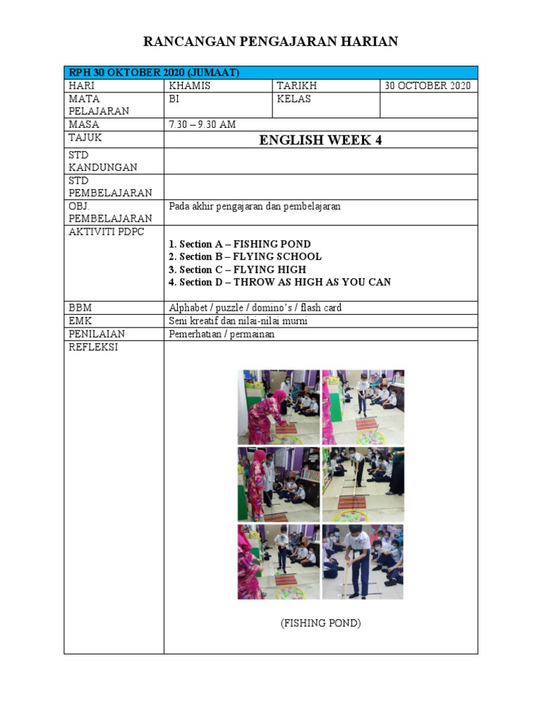 RPH English Month 4 | PDF