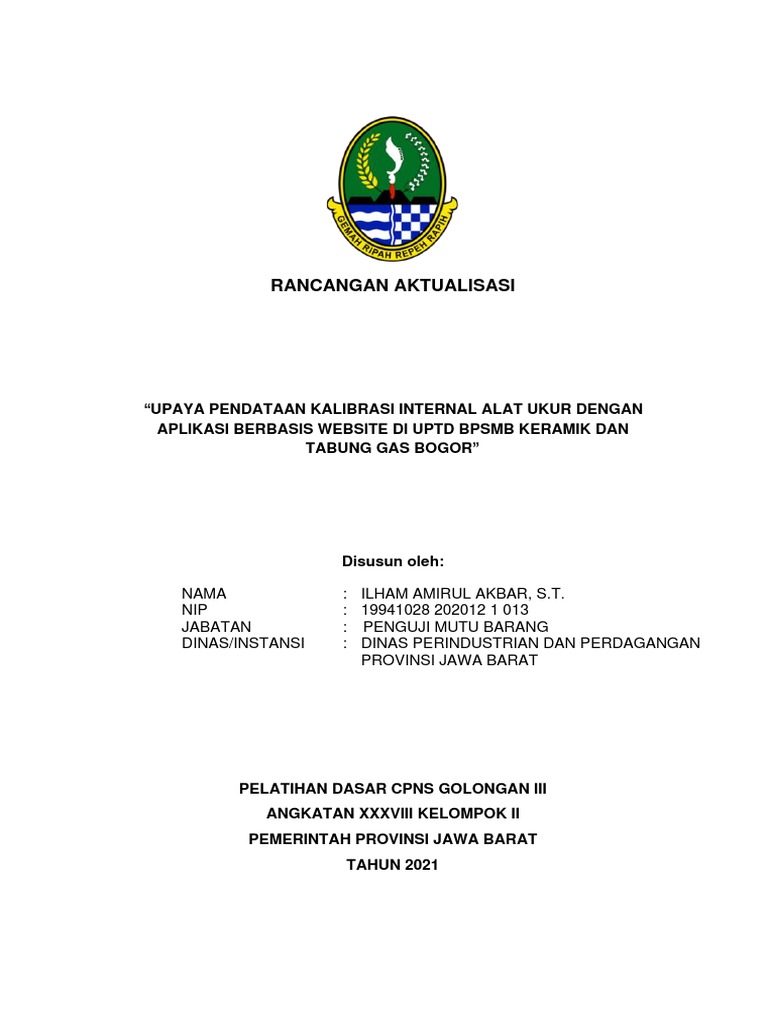 Rancangan Aktualisasi Ilham Amirul Akbar | PDF