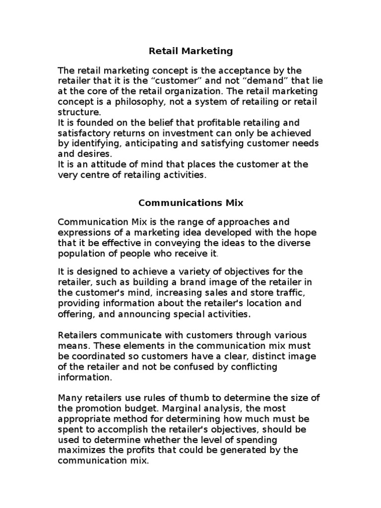 2581-7648-Retail Communication Mix | PDF | Retail | Marketing