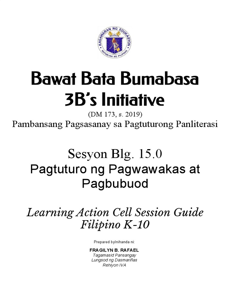 Sesyon 15 Pagtuturo NG Pagwawakas at Pagbubuod | PDF
