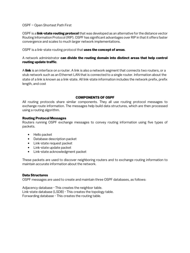 OSPF | PDF | Routing | Computer Networking