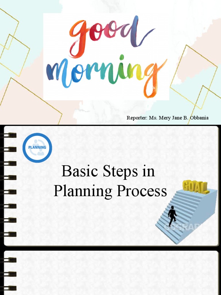 Basic Steps in Planning | PDF