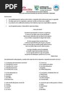 Preguntas para Prueba Poesia | PDF