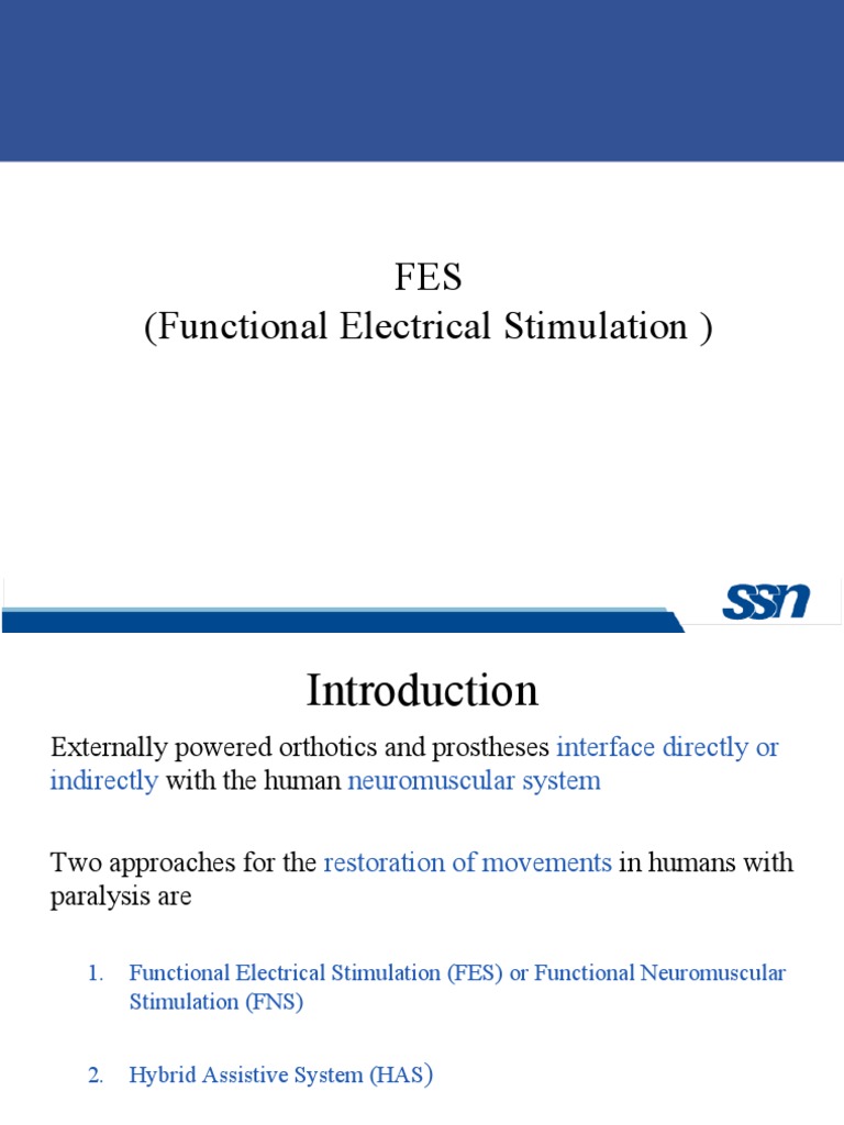 FES (Functional Electrical Stimulation) | PDF | Finger | Anatomical ...