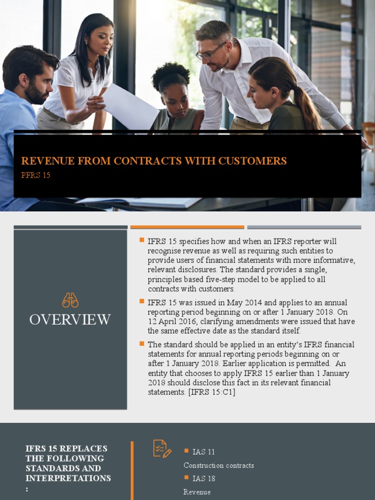 PFRS 15 - Revenue From Contracts With Customers | PDF | International ...