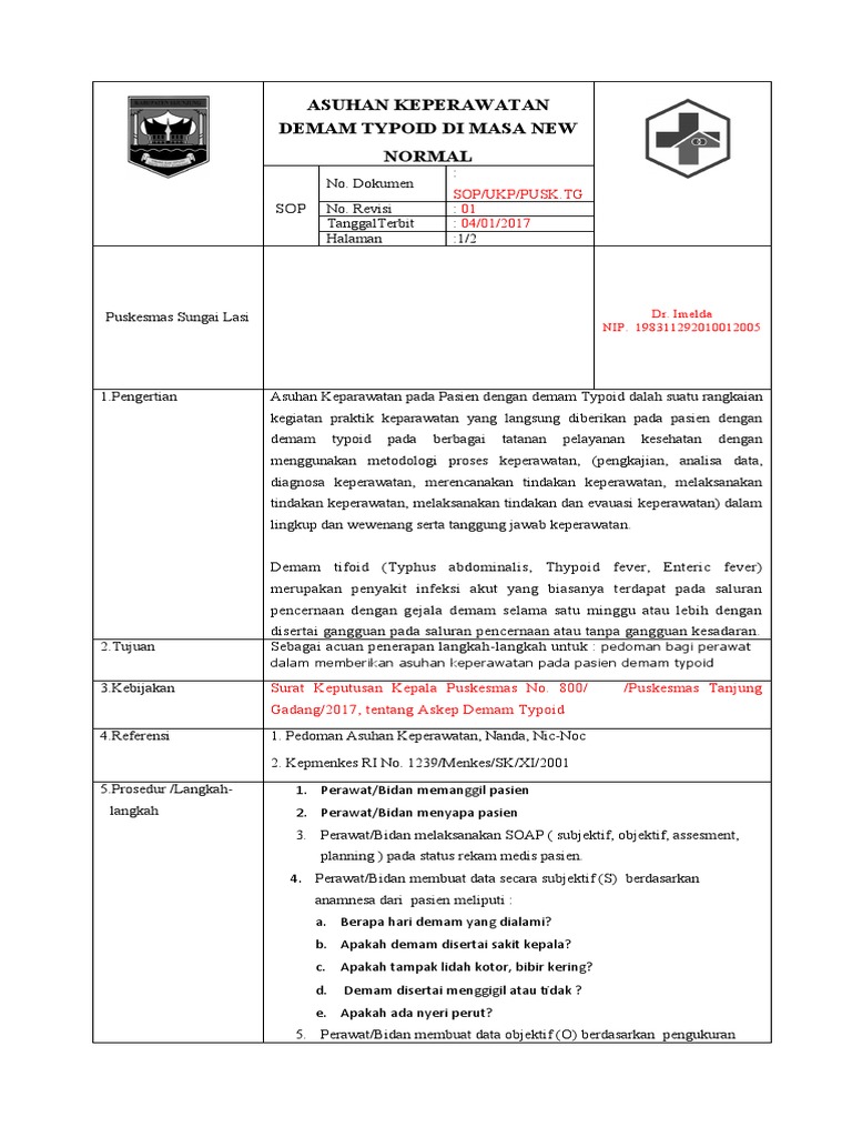 Asuhan Keperawatan Demam Tifoid | PDF