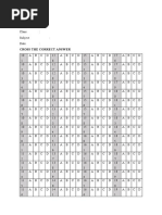 Answer Sheet 25 | PDF
