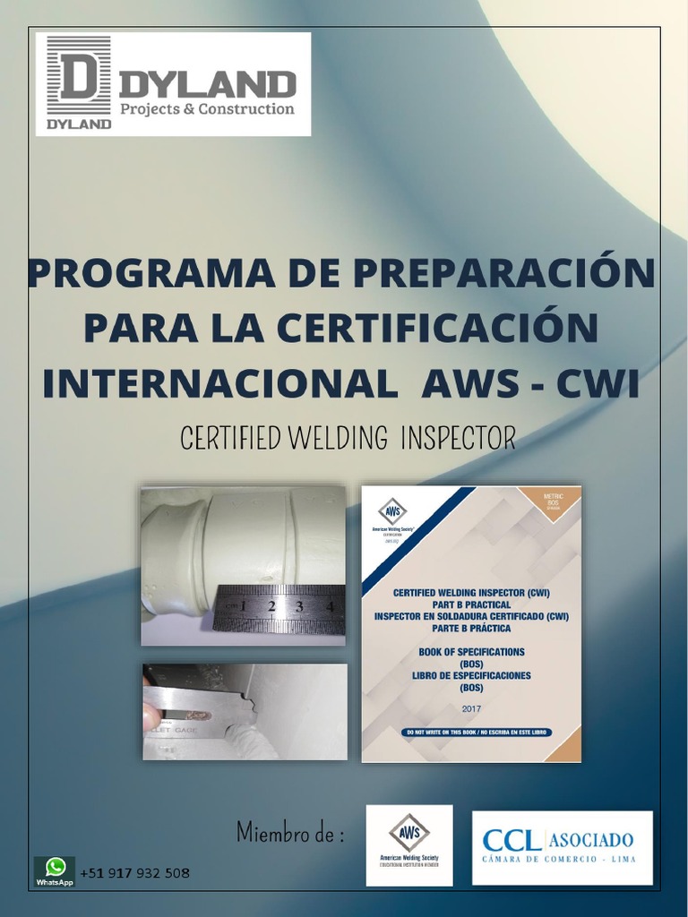 Brochure Certificacion Aws-Cwi | PDF | Prueba (evaluación) | Soldadura