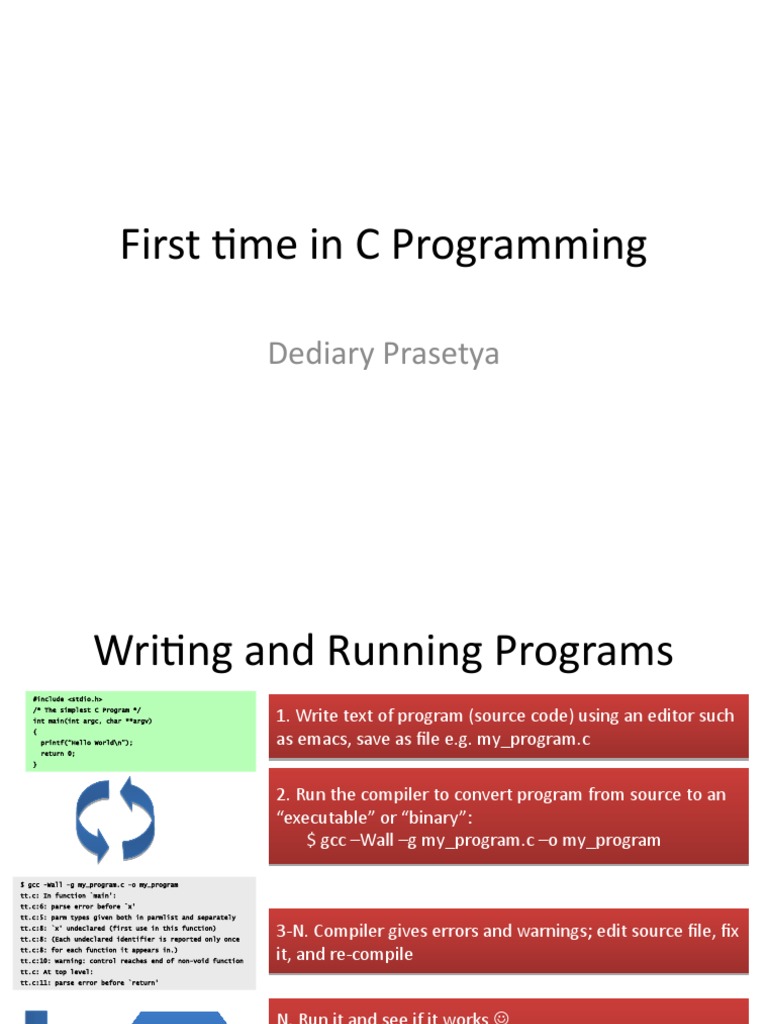 First Time in C Programming | PDF | Pointer (Computer Programming) | Scope (Computer Science)