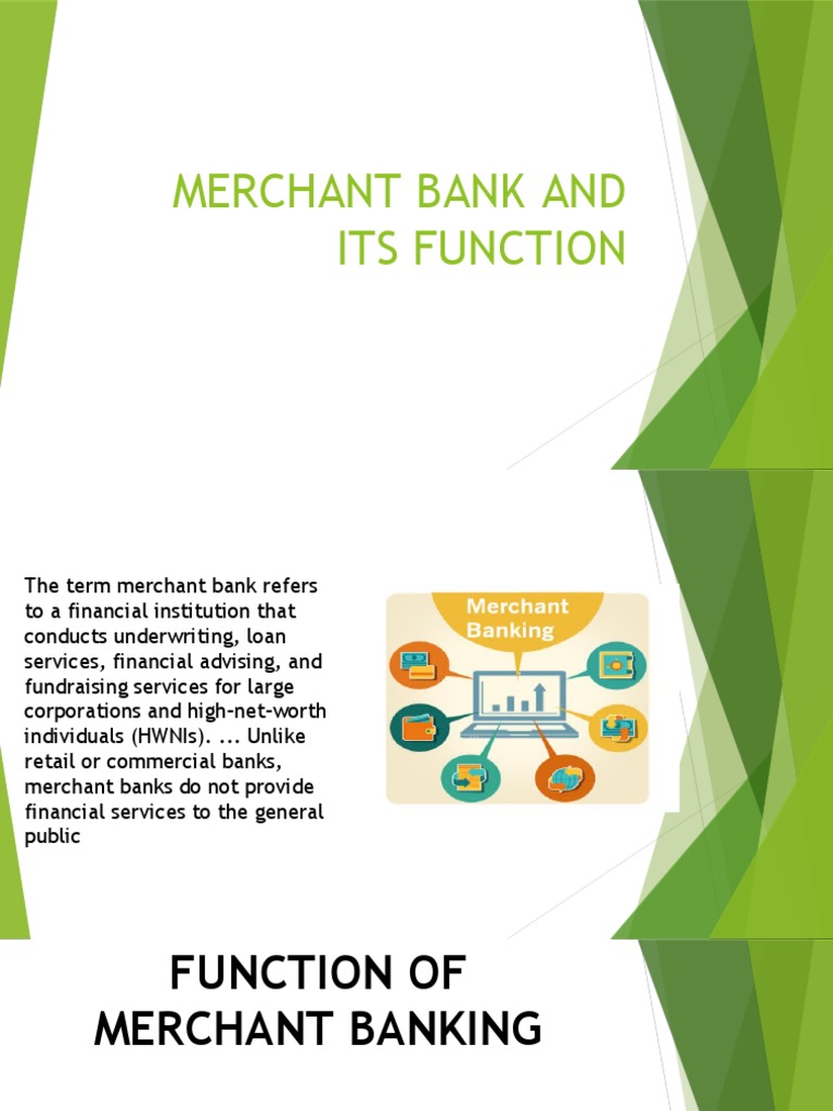 Merchant Bank and Its Function | PDF | Banks | Stocks