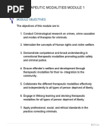 Therapeutic Modality | PDF | Psychotherapy | Prison