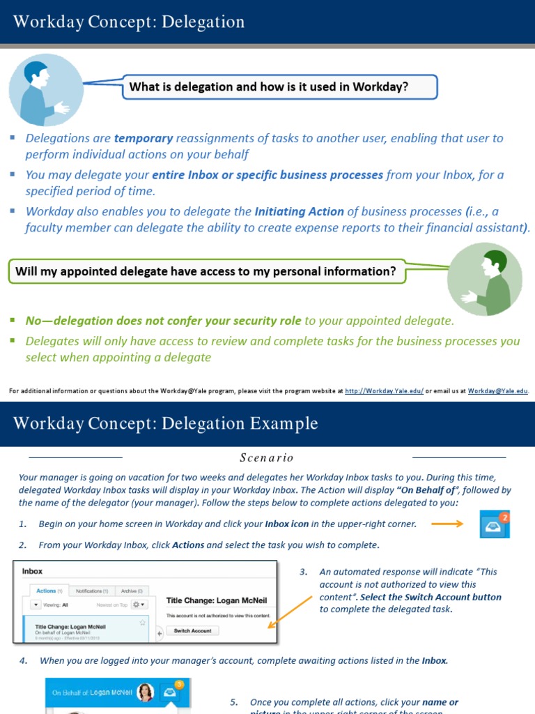 What Is Delegation and How Is It Used in Workday? | PDF | Business ...