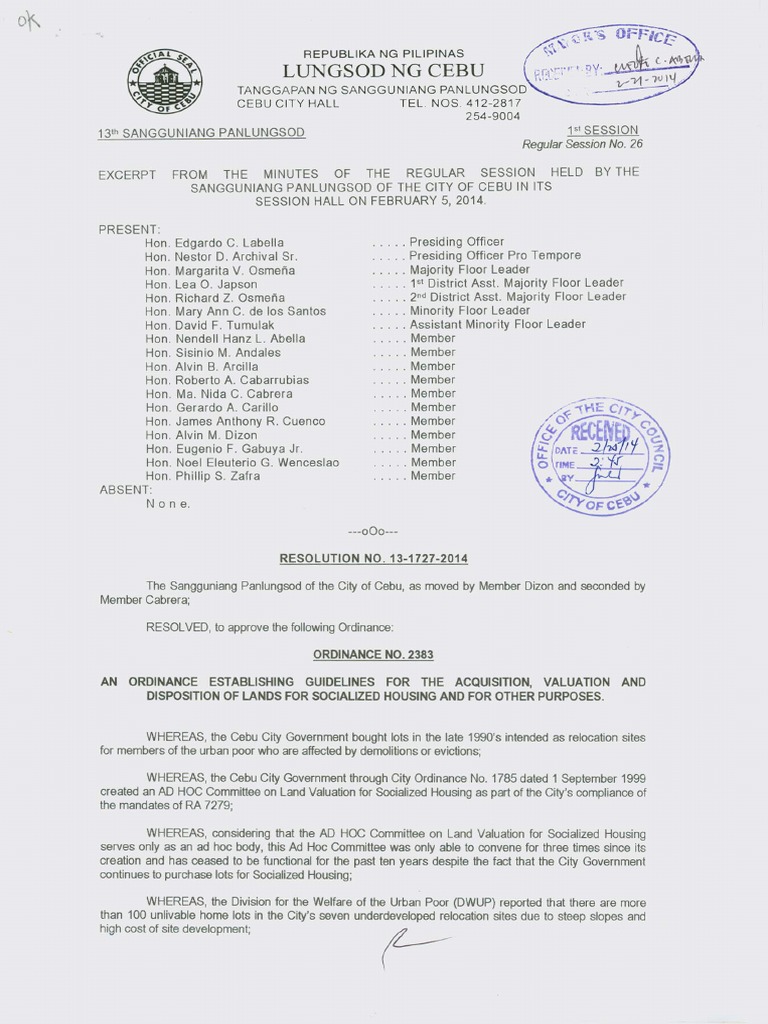 CO2383 Guidelines Acquisition and Disposition of Land | PDF