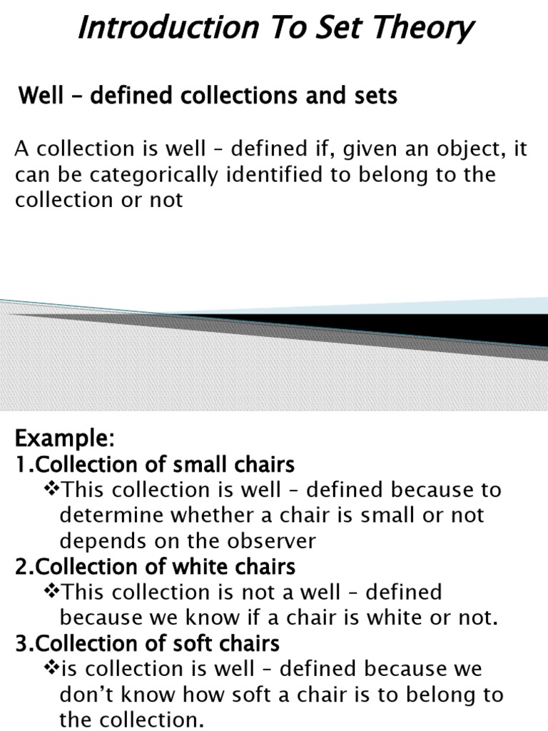 Well - Defined Collections and Sets | PDF | Set (Mathematics) | Logic