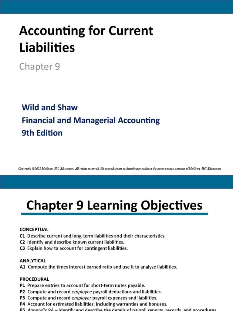 Accounting Ch. 9 | PDF | Payroll | Taxation In The United States