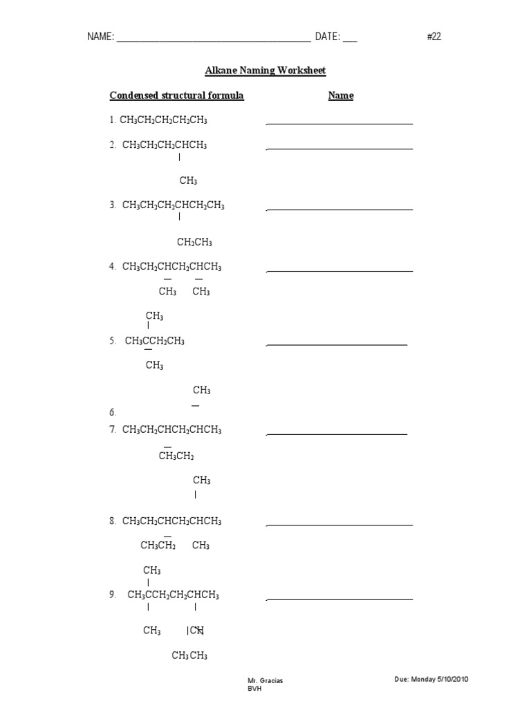 Naming Alkanes - Alkenes and Alkynes | PDF | Alkene | Carbon Compounds