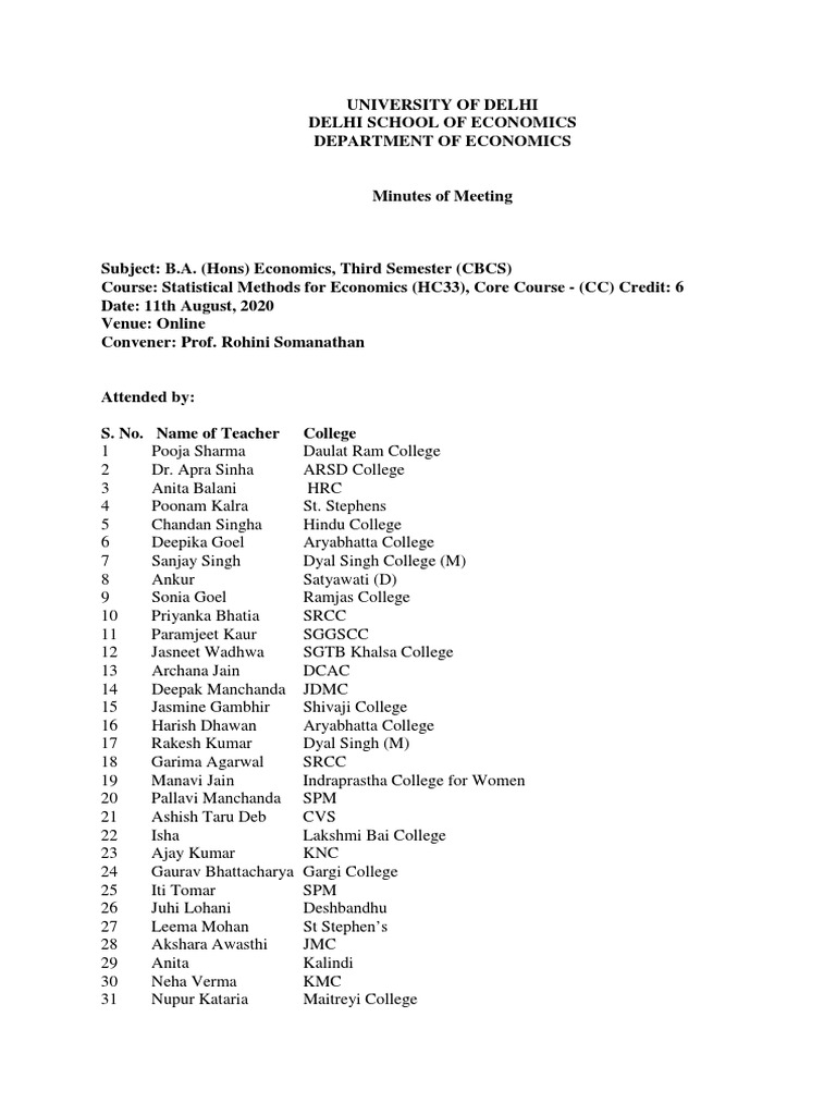 Statistical Methods for Economics Course | PDF | Probability ...