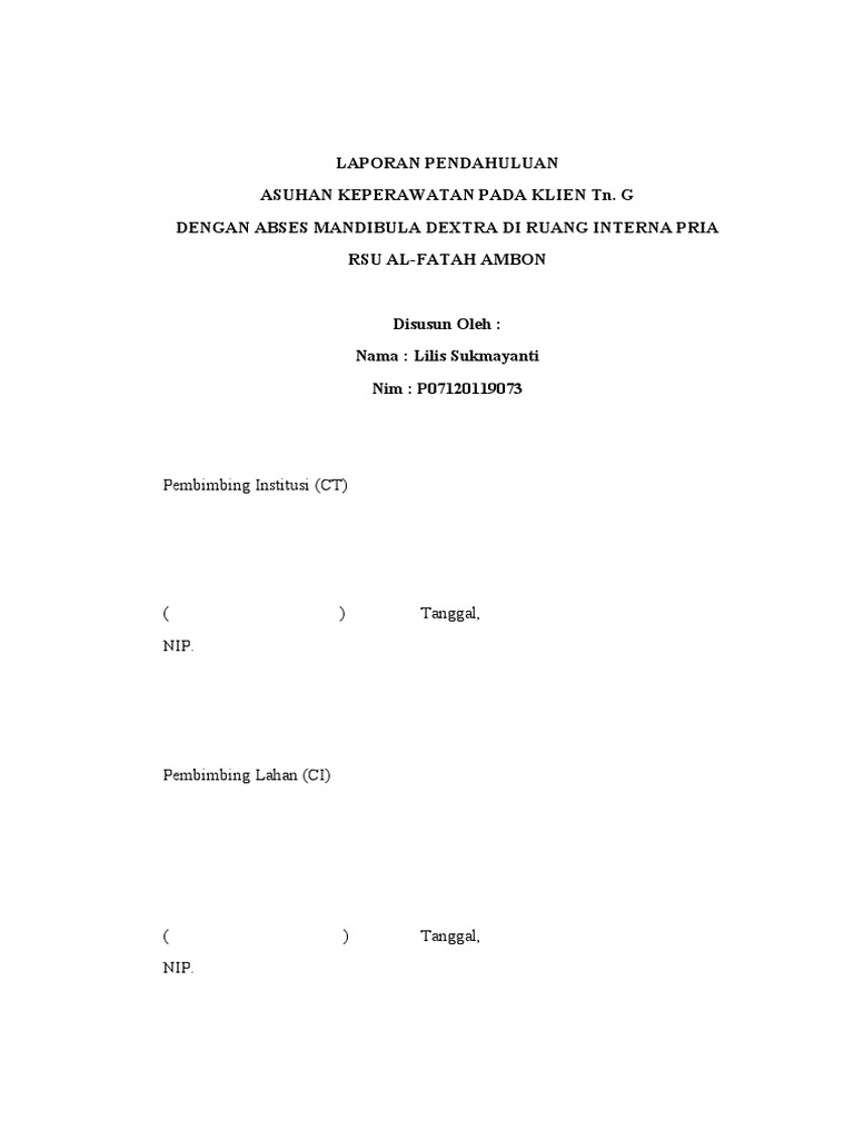 LP Abses Mandibula Dextra | PDF