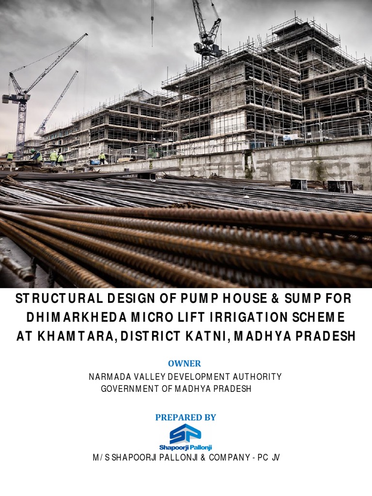 Structural Design of Pump House and Sump | PDF | Concrete | Reinforced ...