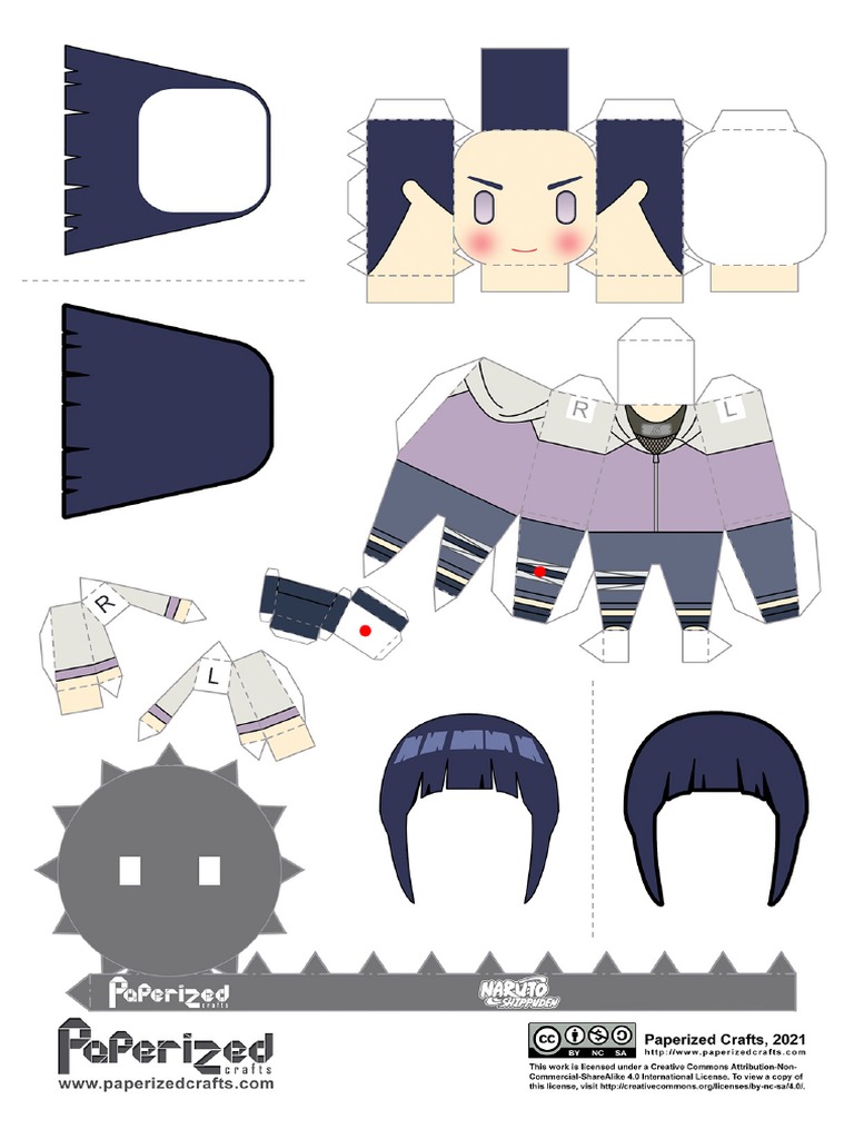Naruto - Shippuden - Hinata Hyuga Papercraft | PDF